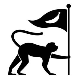 Apen kingdom sticker muursticker raamsticker