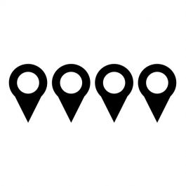 Google pins sticker raamsticker muursticker