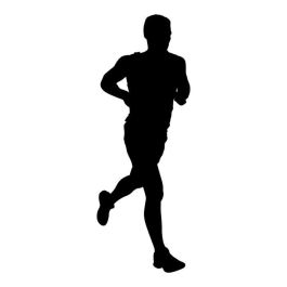 Hardloper sticker muursticker raamsticker