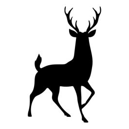 Hert voorkant sticker muursticker raamsticker