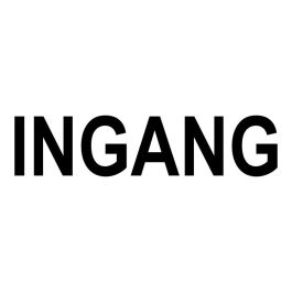 Ingang sticker deursticker muursticker raamsticker
