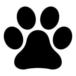 Katten poot sticker muursticker raamsticker