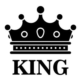 King sticker deursticker muursticker