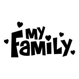 My family sticker muursticker raamsticker