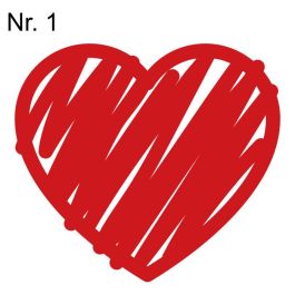 Kies uw hartje sticker muursticker raamsticker