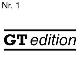 GT of GTI edition sticker autosticker