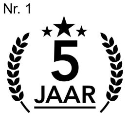 Kies uw jaar jubileum sticker raamsticker
