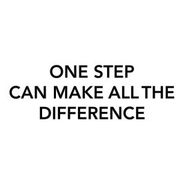 One step can make all the difference sticker trapsticker