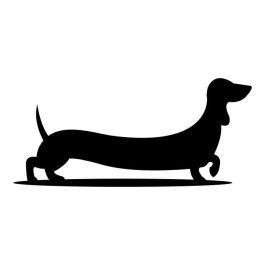 Teckel sticker muursticker raamsticker